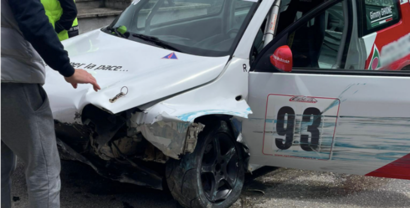 Jimmy Ghione si ribalta con l’auto durante la Fasano-Selva: il video ...