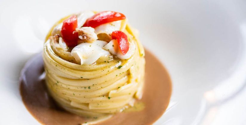 La ricetta della Linguina di Gragnano con calamaretti spillo e salsa di ...