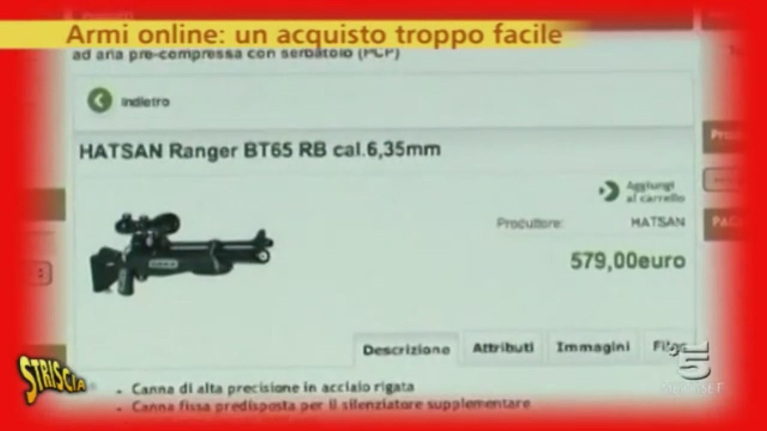 Armi online: un acquisto troppo facile – parte seconda - Striscia la ...