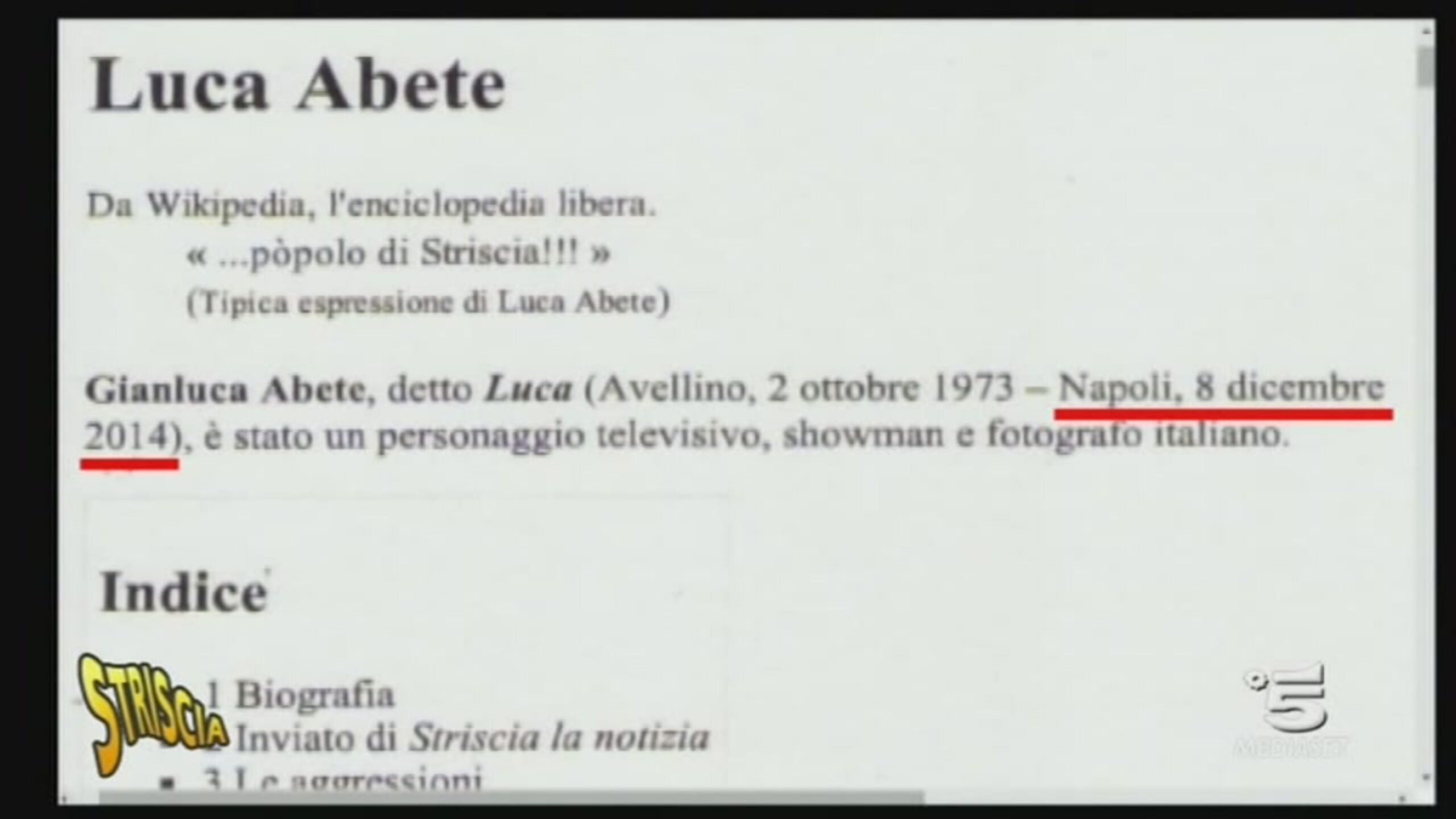 Luca Abete sono io - Striscia la notizia