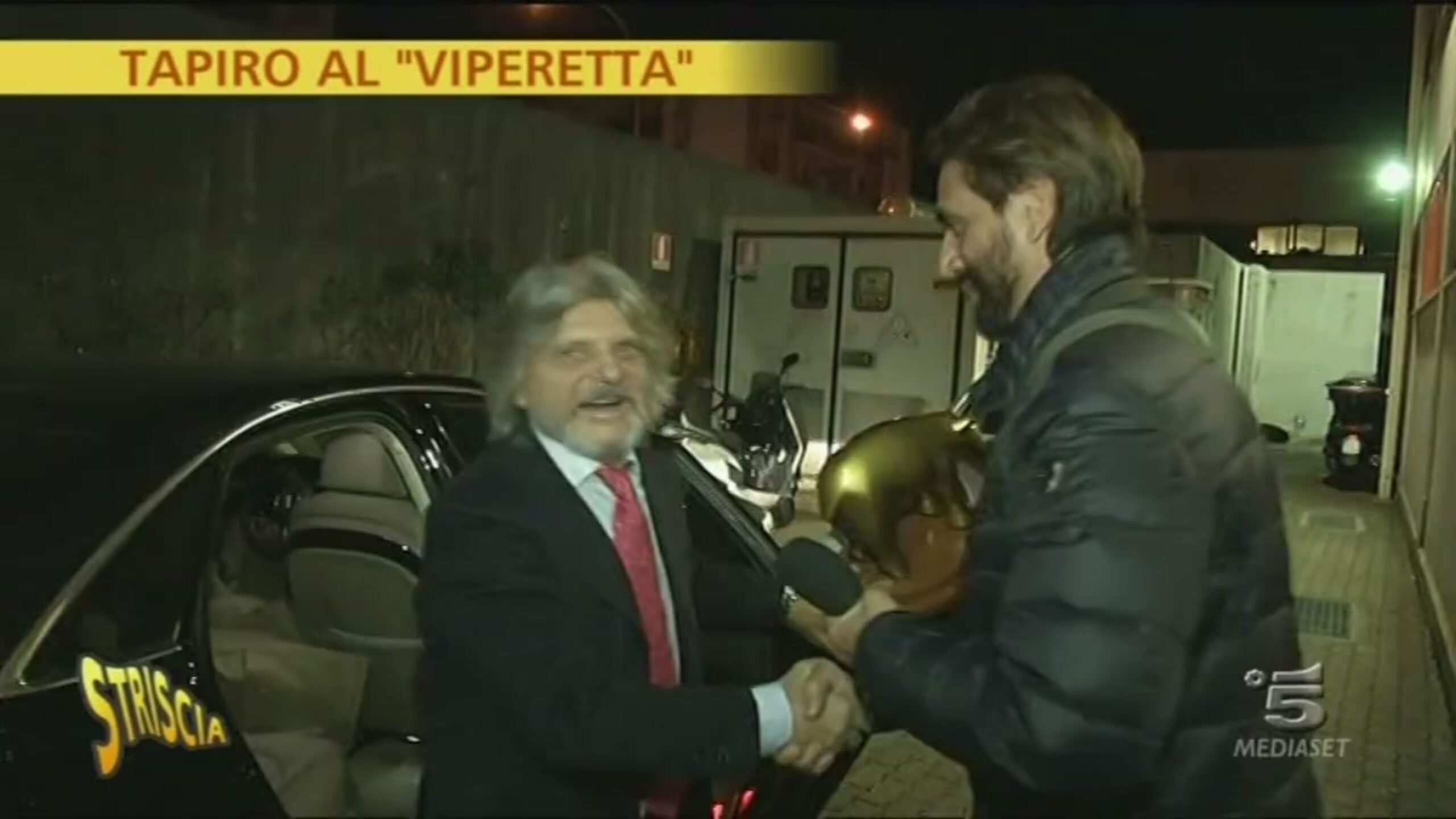 Tapiro al ‘Viperetta’ Massimo Ferrero - Striscia la notizia