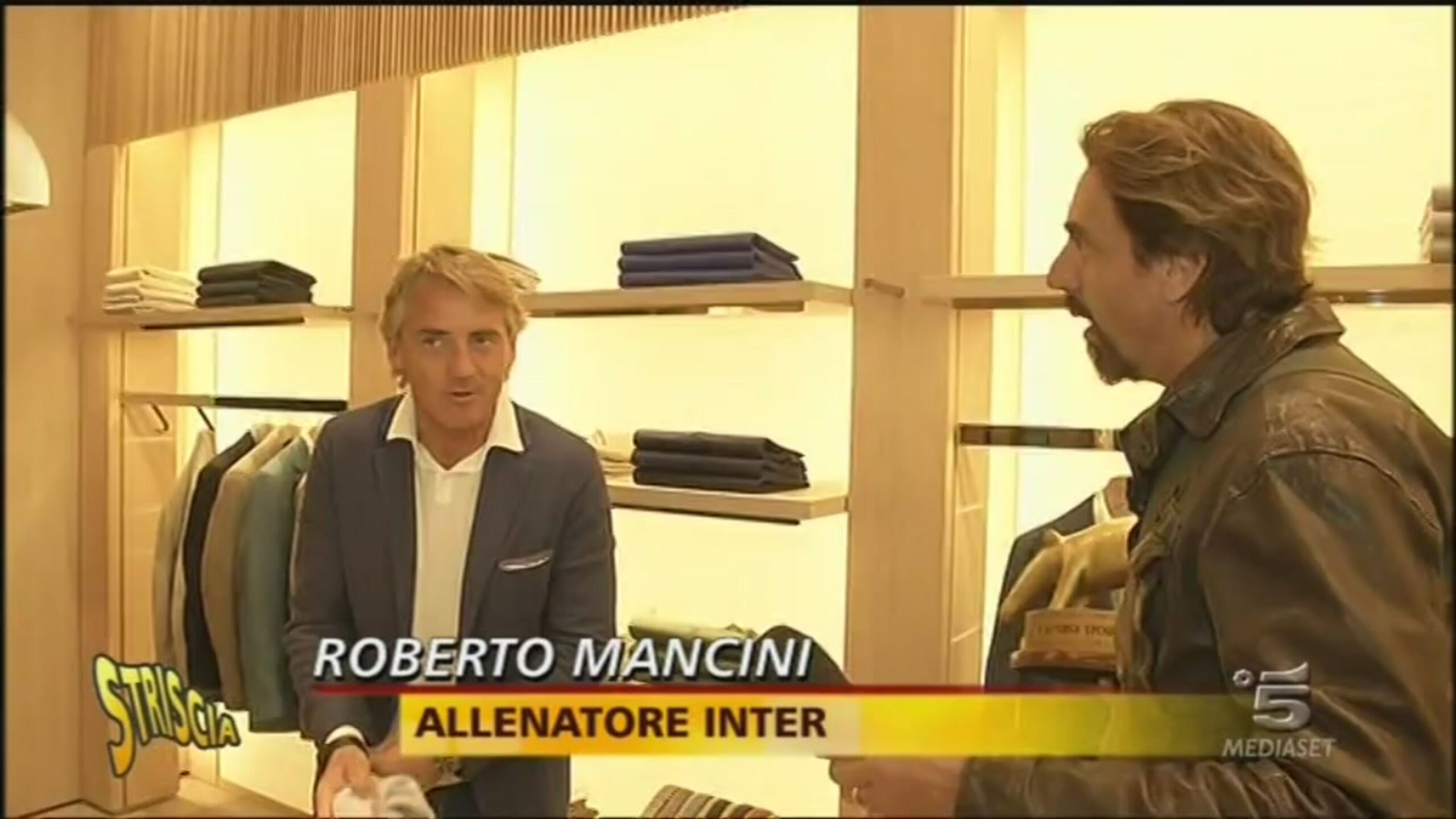 Tapiro a Roberto Mancini - Striscia la notizia