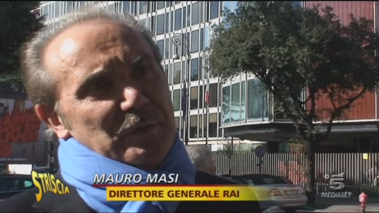 Tapiro al Direttore Generale della Rai Mauro Masi - Striscia la notizia