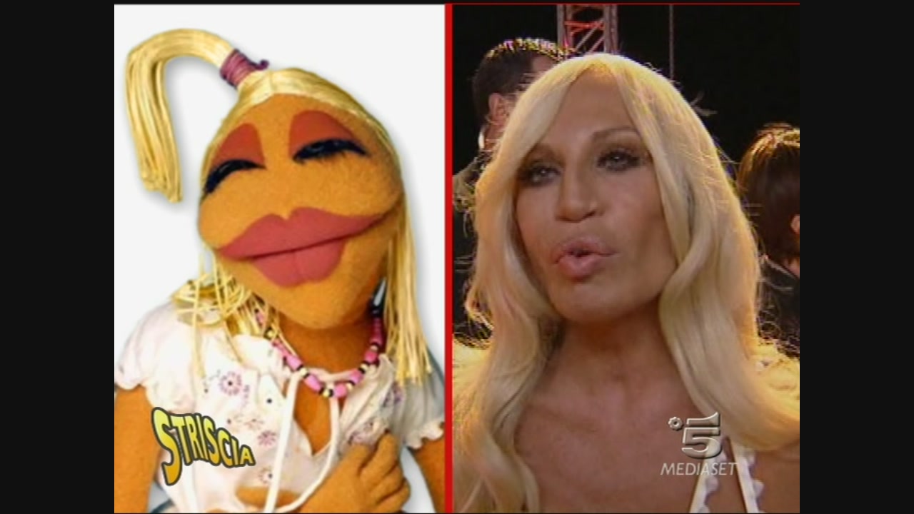 Donatella Versace dà di Muppet! - Striscia la notizia