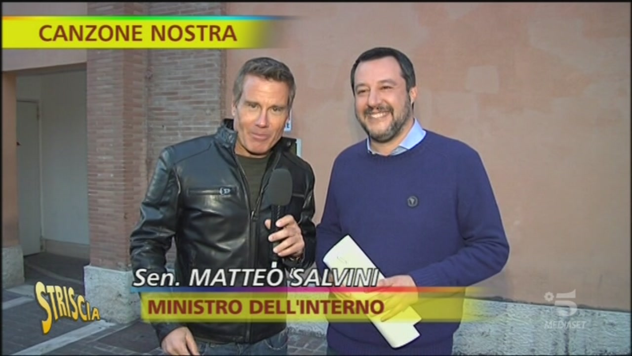 Jimmy Ghione intervista Matteo Salvini - Striscia la notizia