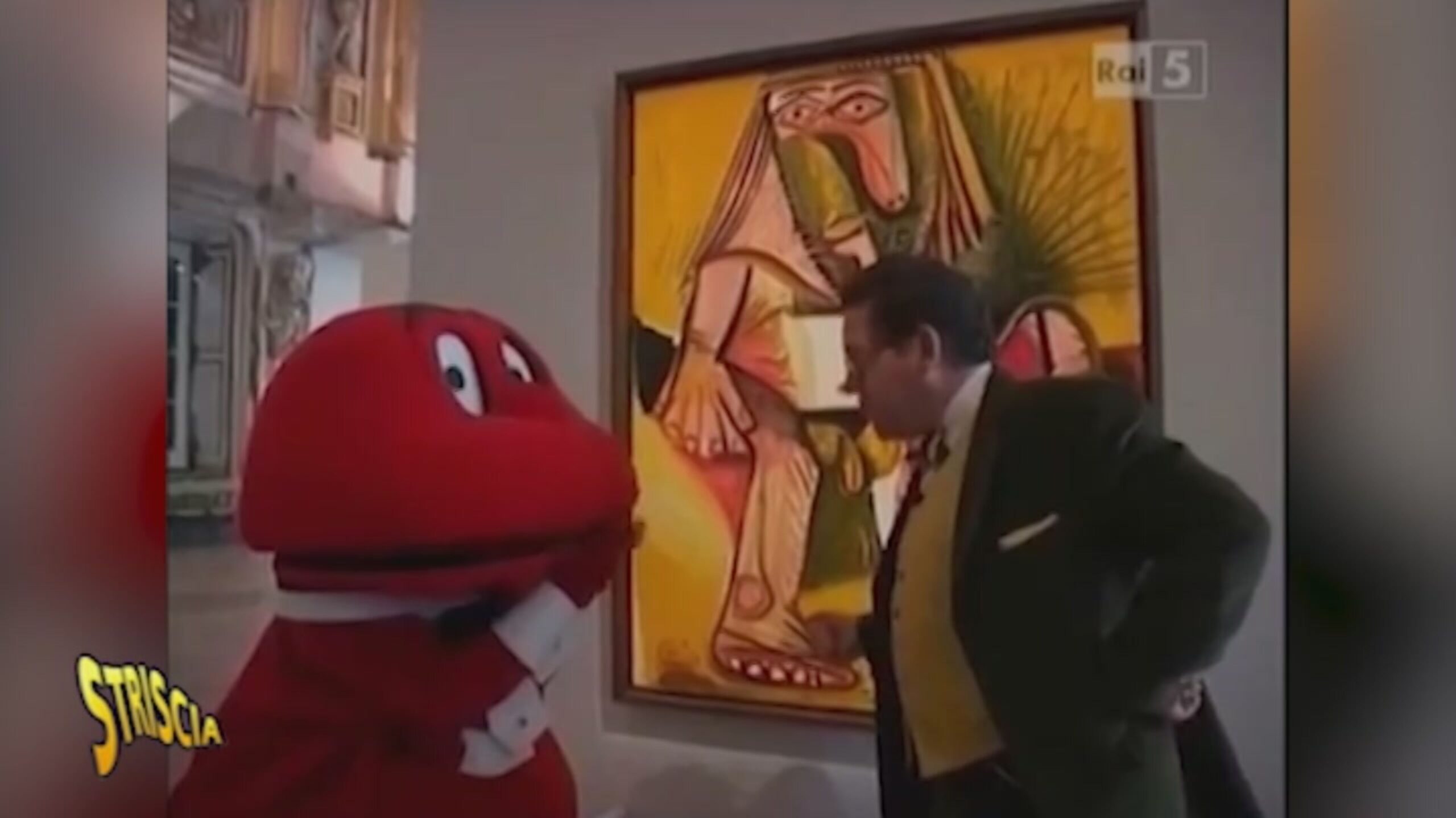 Philippe Daverio e l’incontro col Gabibbo alla mostra di Picasso ...