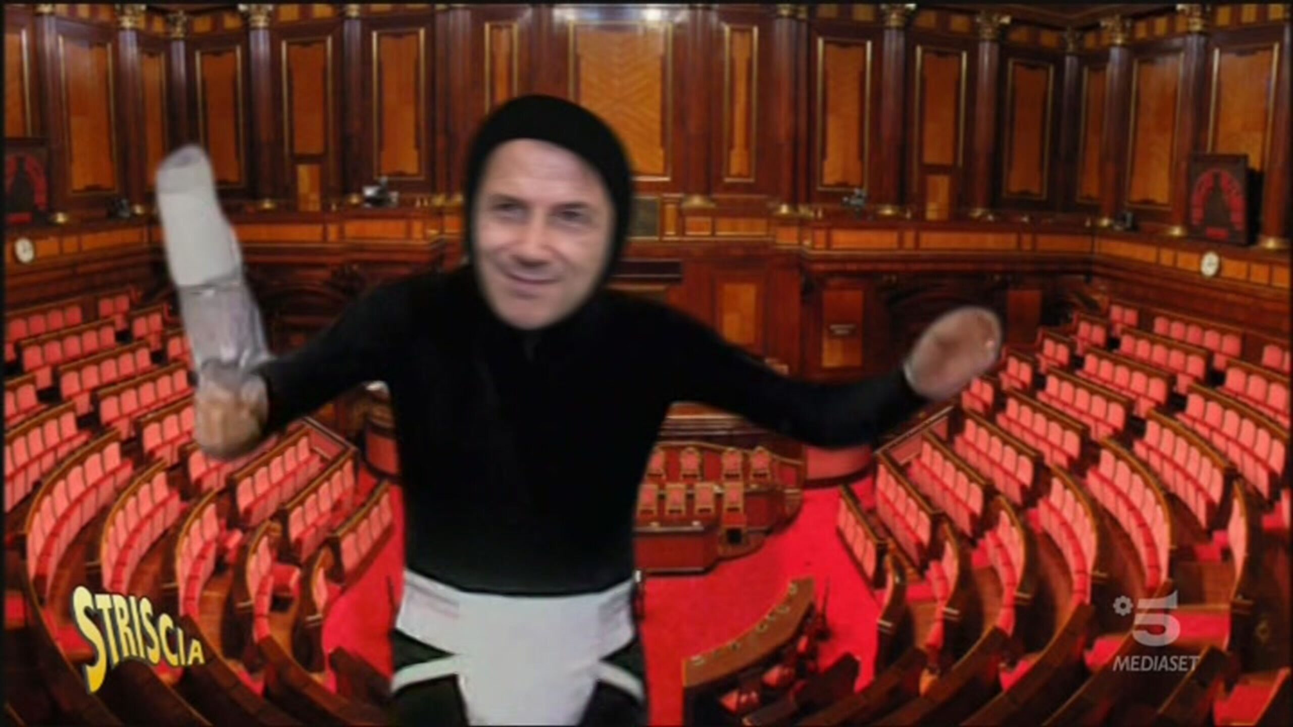 Conte in versione Tafazzi - Striscia la notizia