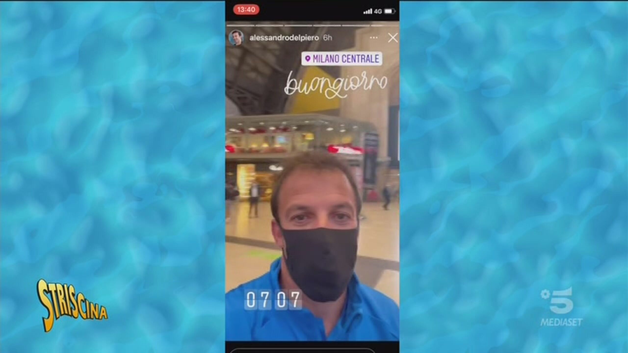 Moreno Morello incontra Alex Del Piero - Striscia la notizia