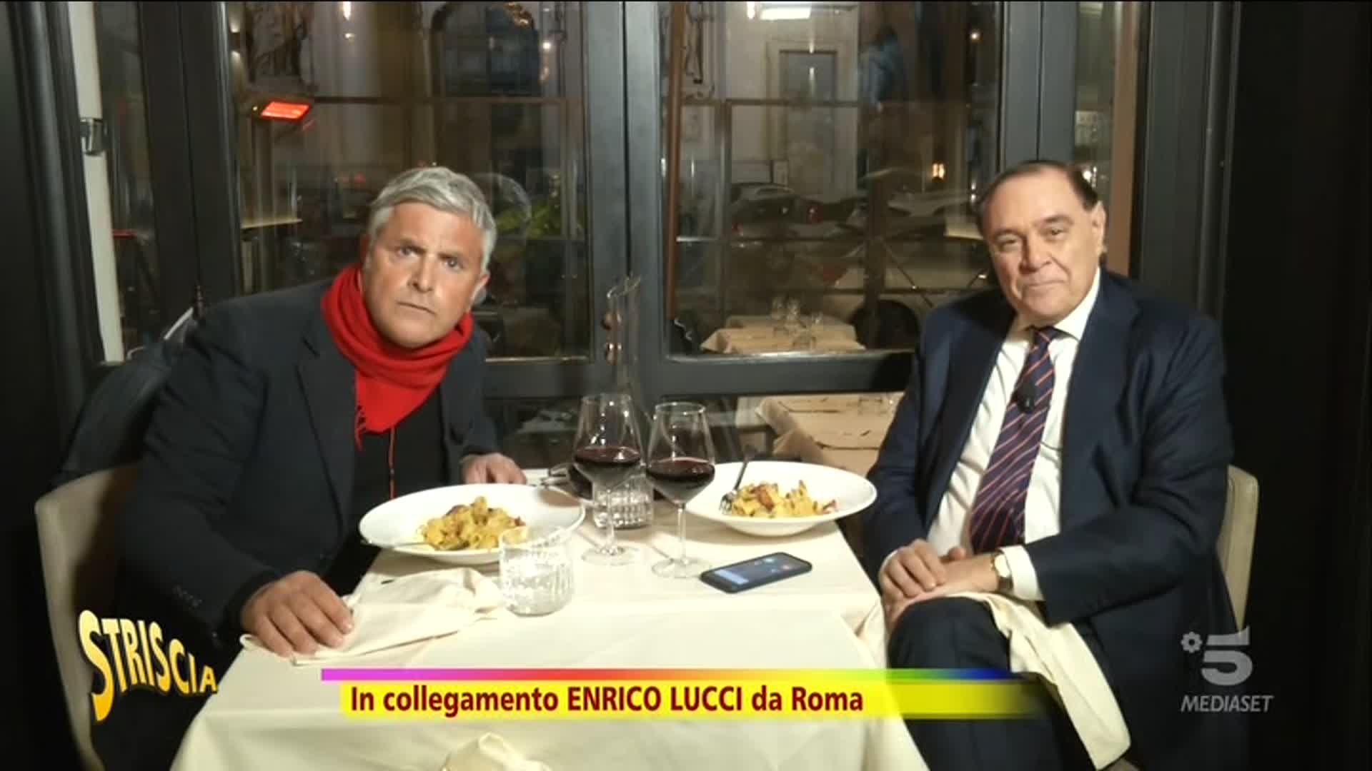 Enrico Lucci a cena con Mastella, la diretta dal Quirinale - Striscia ...