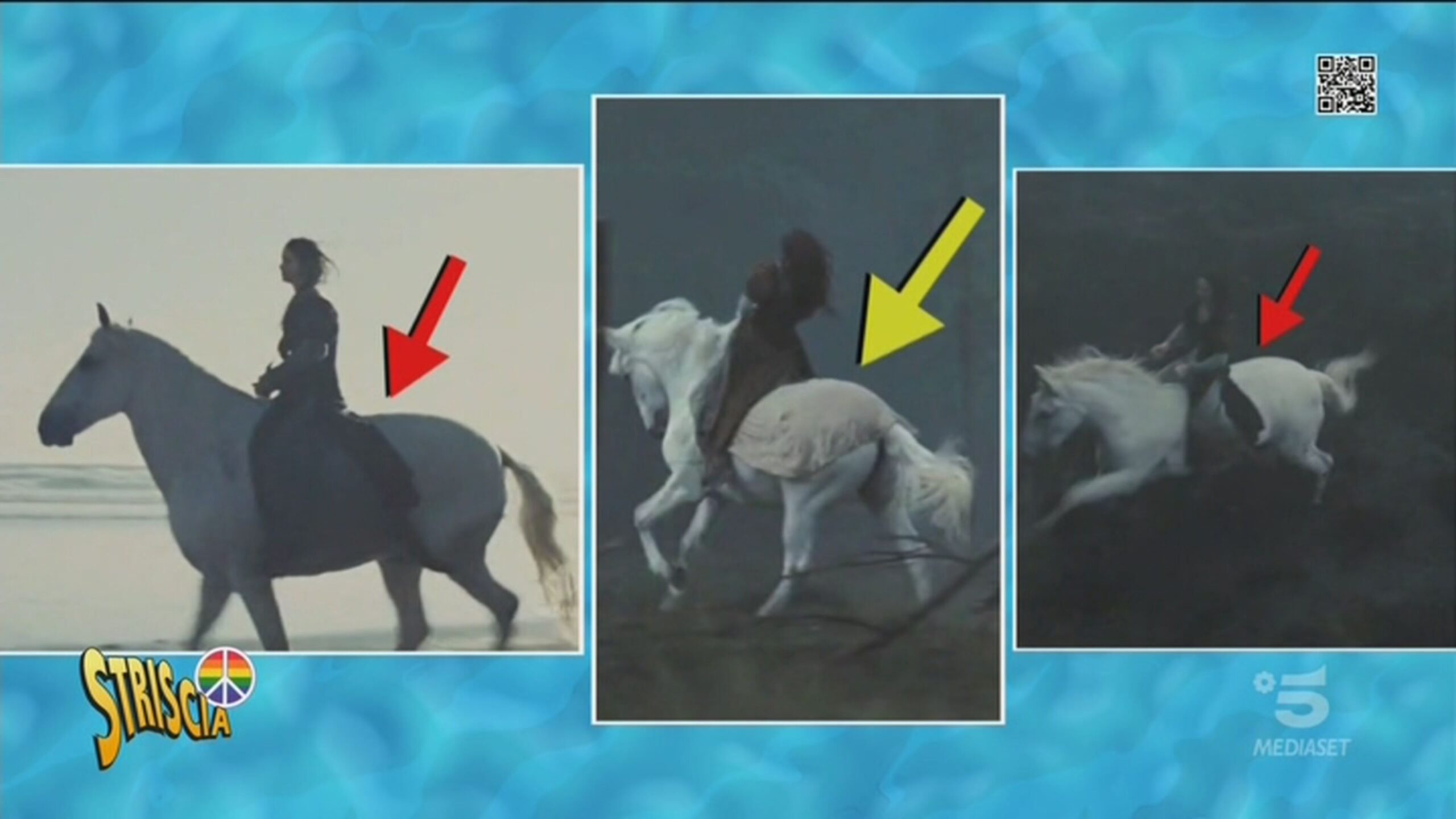 Fiction Folies, sfondoni da film - Striscia la notizia