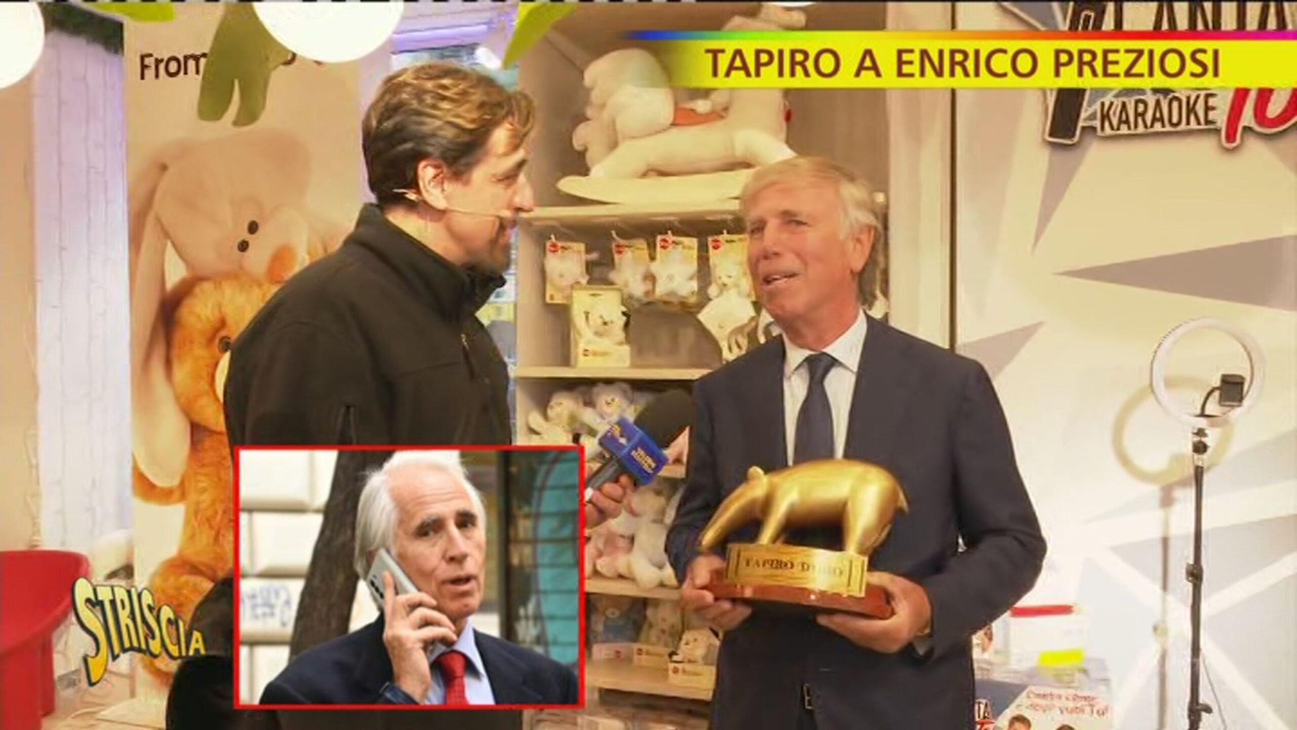 Tapiro d’oro a Enrico Preziosi - Striscia la notizia