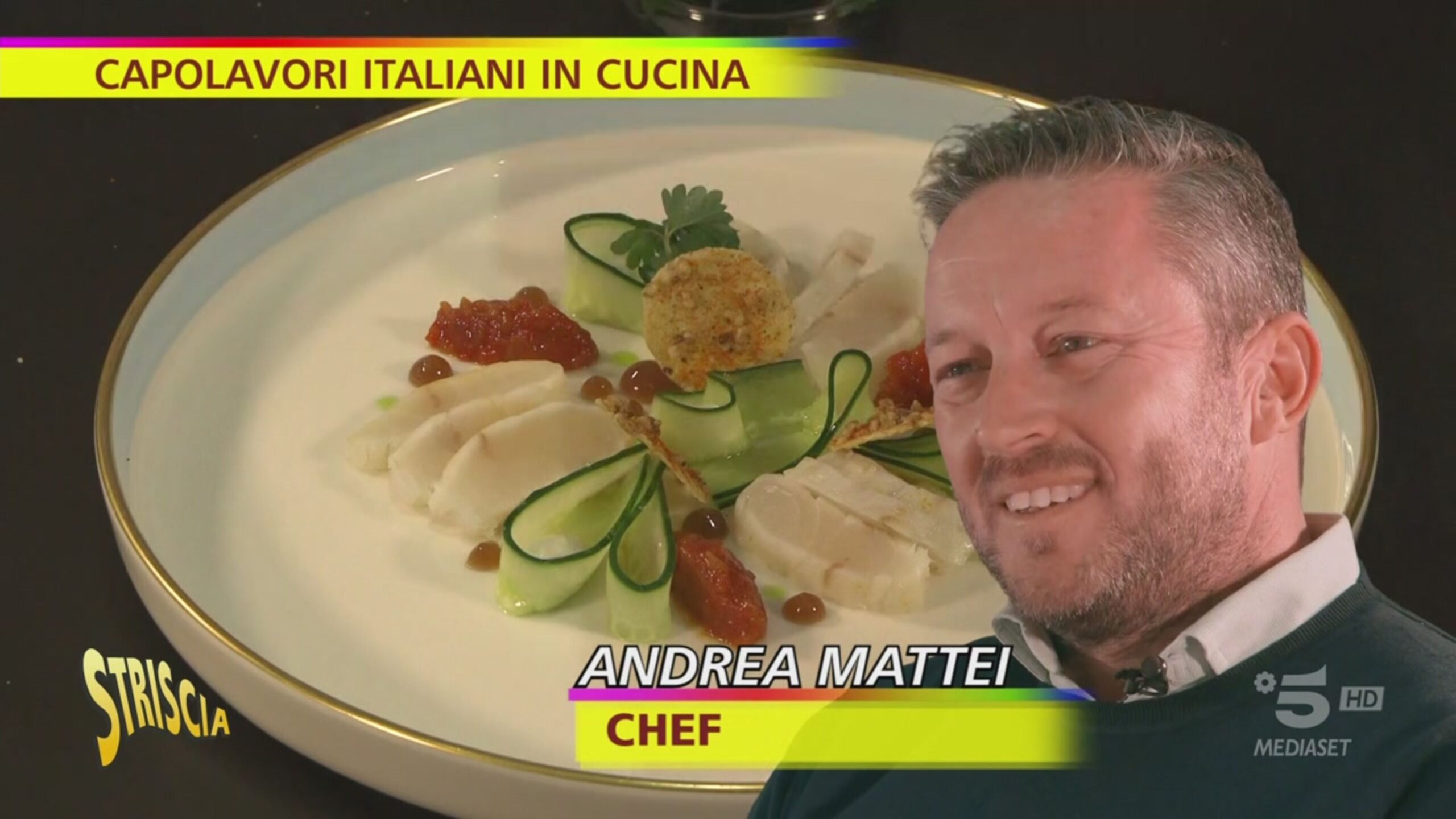 Il “Carpaccio di tracina scottato” di Andrea Mattei - Striscia la notizia