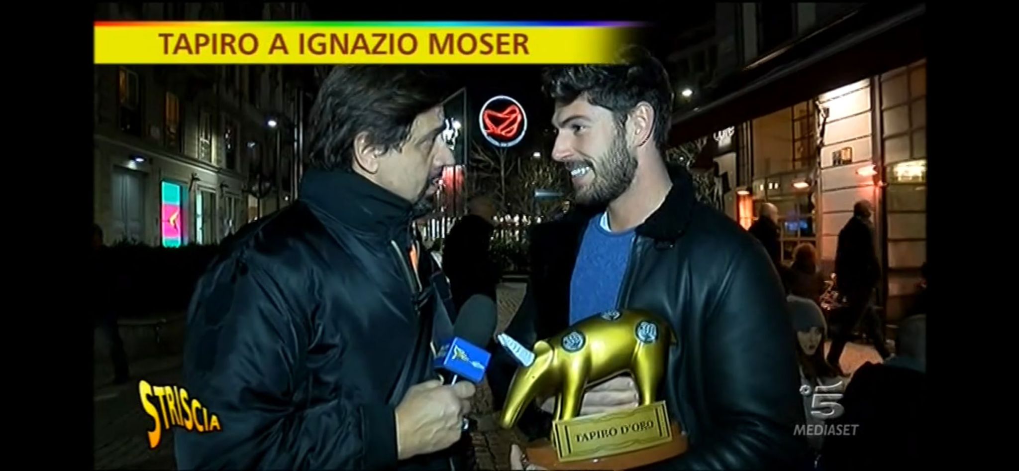 Quel Tapiro d’oro con manubri a Ignazio Moser - Striscia la notizia