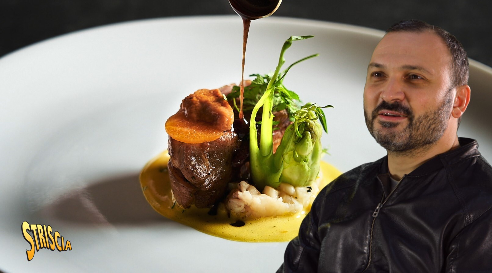 Domani sera a Striscia: lo “Spaghettone al granchio reale, tarassaco e ...