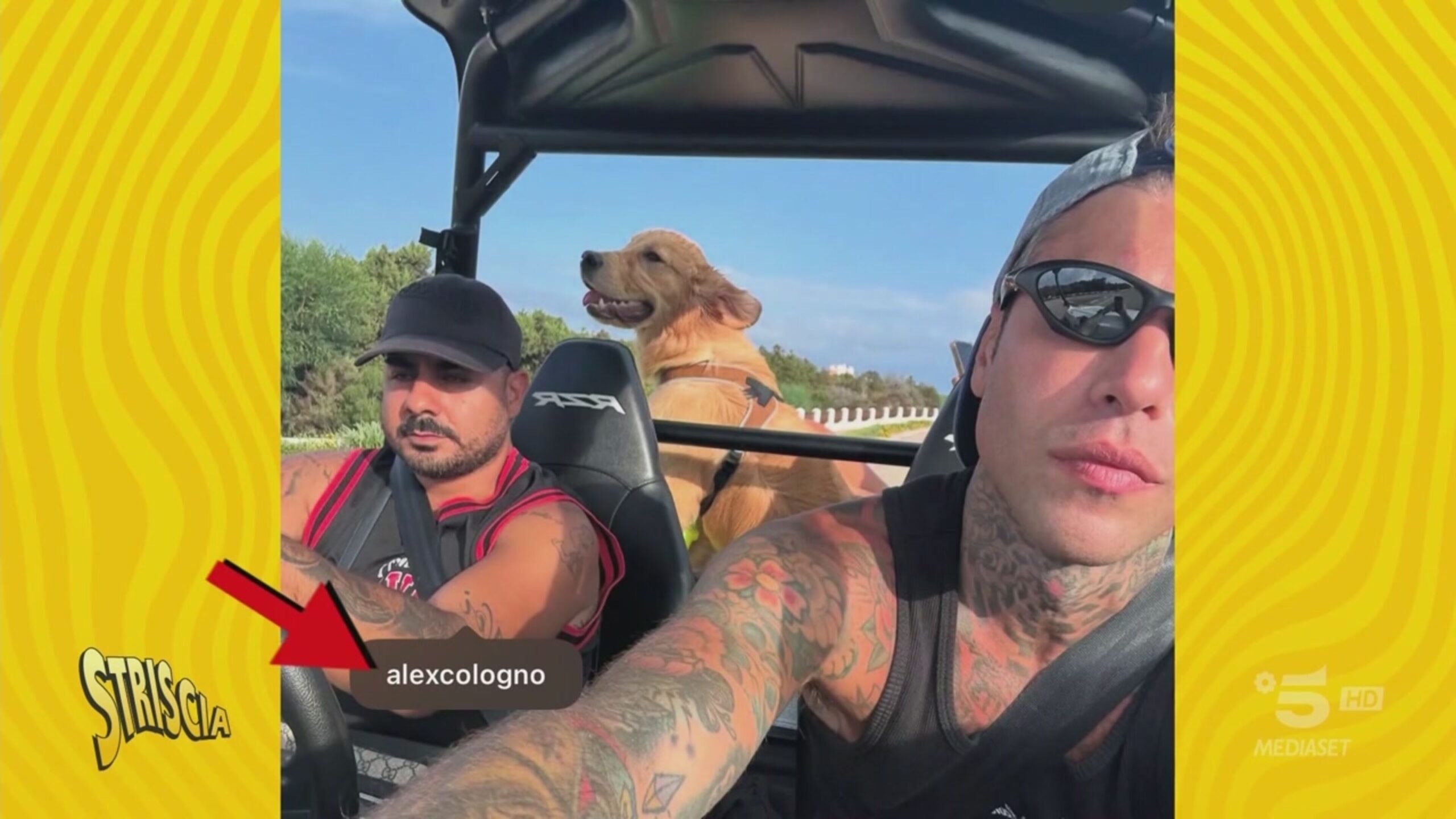 Concerti e curve: le foto sarde di Fedez con Cologno e Rosiello ...