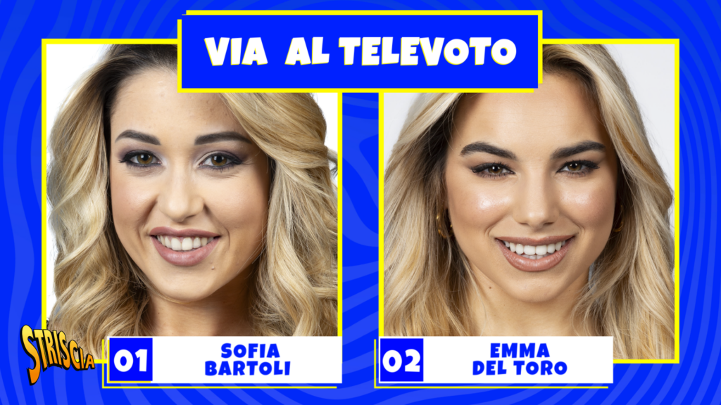 Velina bionda, vota la tua preferita tra Sofia Bartoli e Emma Del Toro durante la diretta di ...