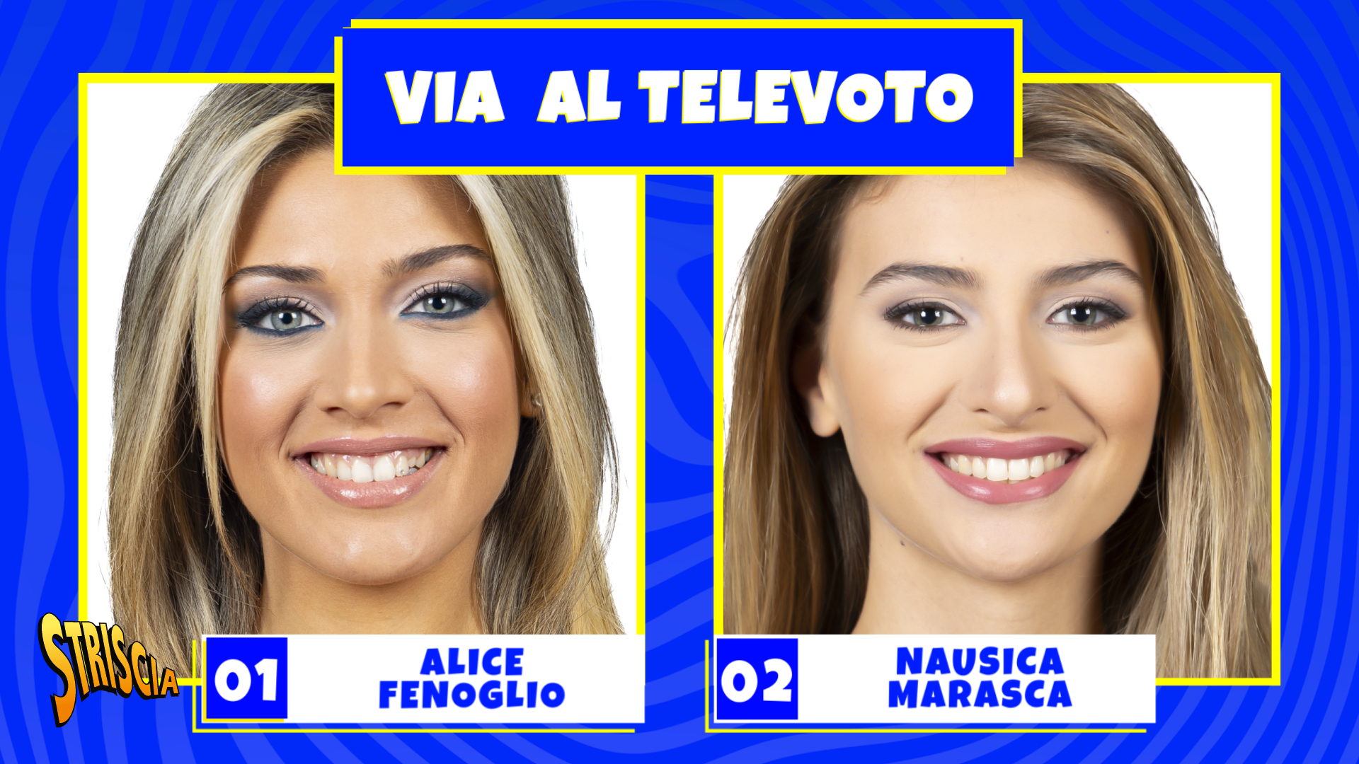 Velina bionda, vota la tua preferita tra Alice Fenoglio e Nausica Marasca durante la diretta di ...
